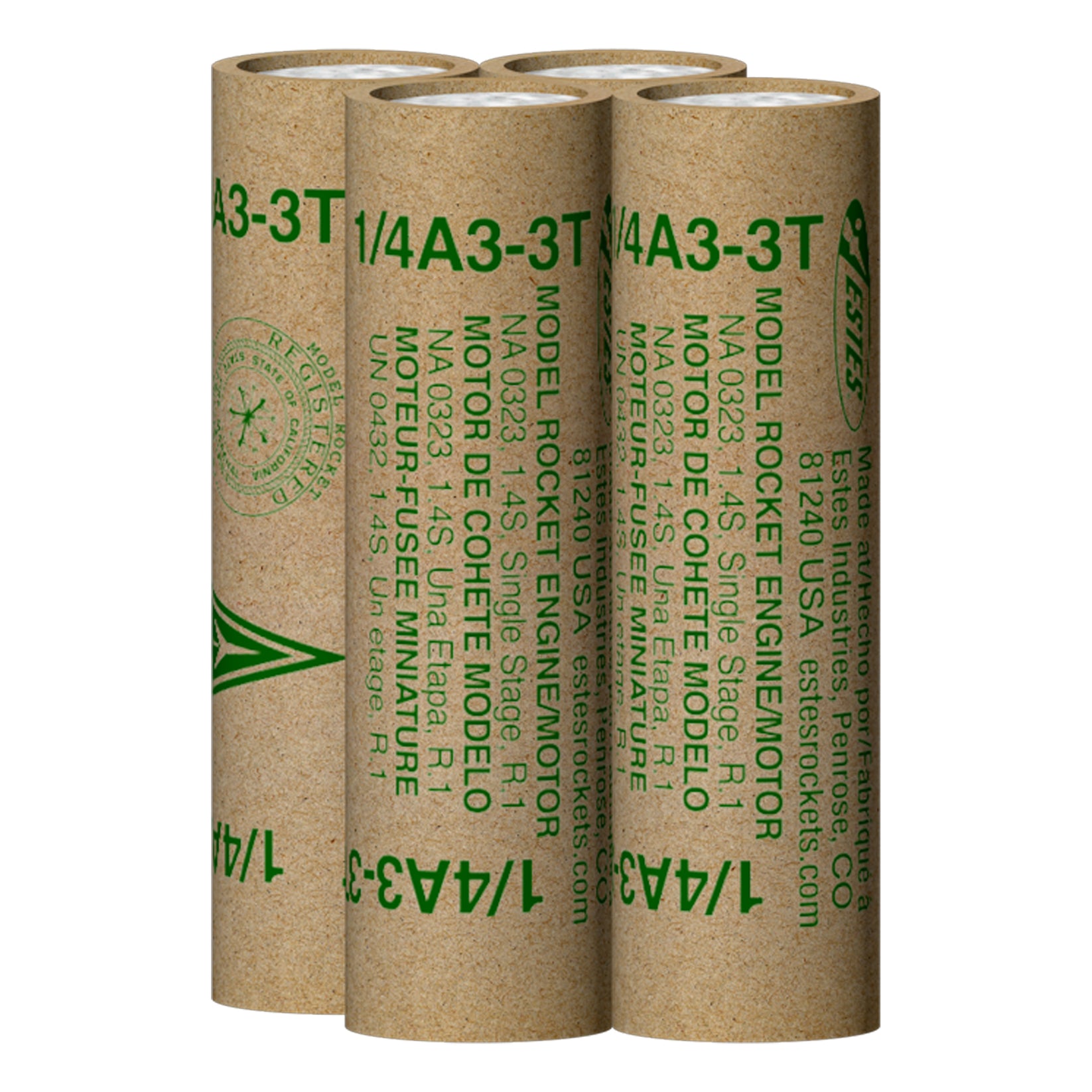 1/4A3-3T Mini Model Rocket Engines - 4 Pack | Estes Rockets