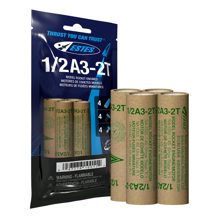 Estes 13mm Mini Rocket Engines - Lightweight Motors for Small Rockets ...