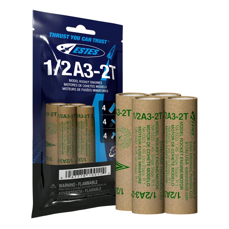 Estes 13mm Mini Rocket Engines - Lightweight Motors for Small Rockets ...