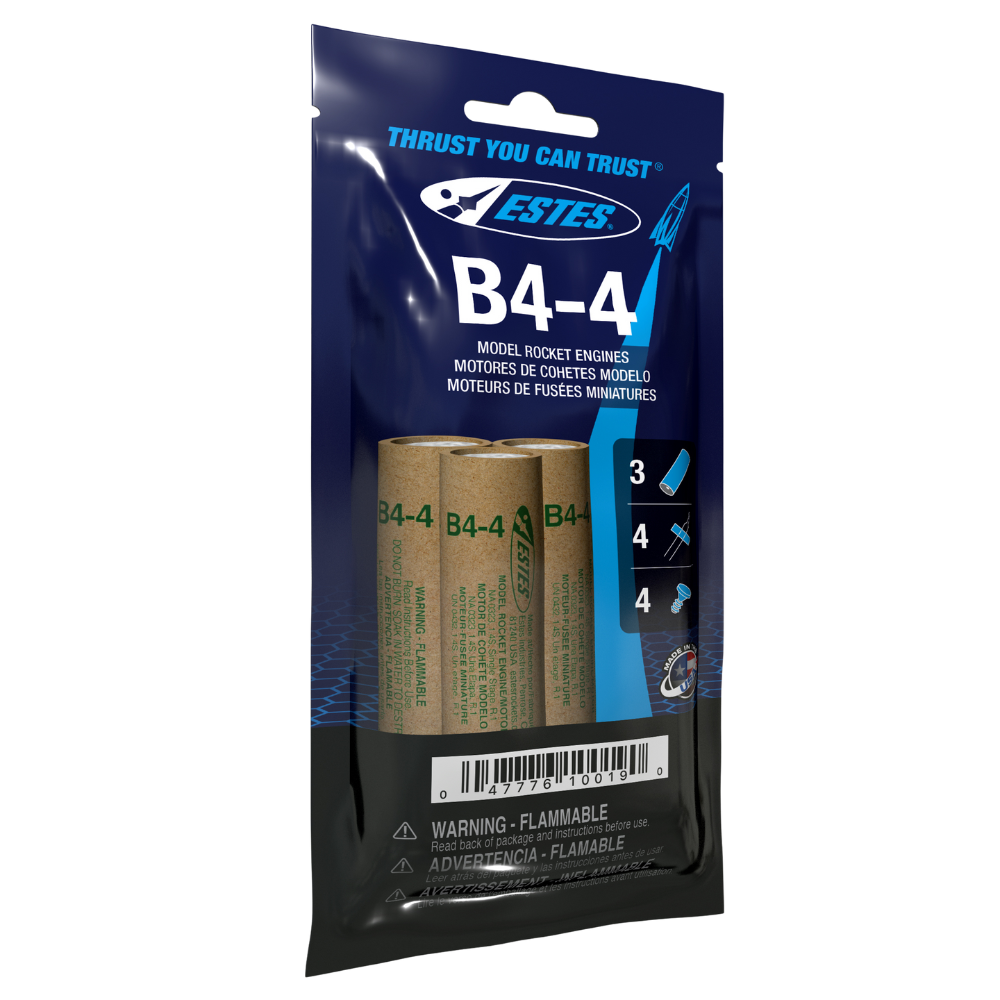 B4-4 Engines - 18mm Model Rocket Motors | Estes Rockets
