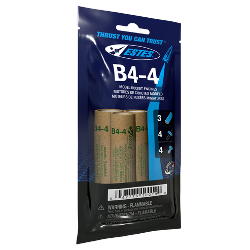 B4-4 Engines - 18mm Model Rocket Motors | Estes Rockets