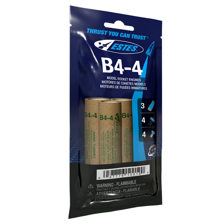 B4-4 Engines - 18mm Model Rocket Motors | Estes Rockets