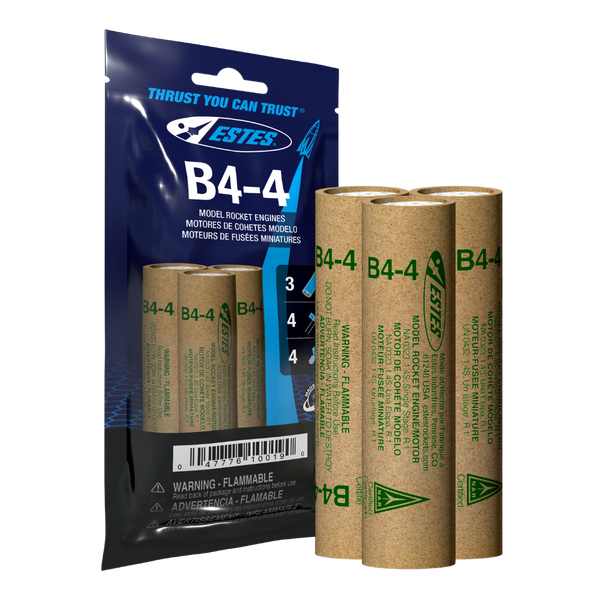 B4-4 Engines - 18mm Model Rocket Motors | Estes Rockets