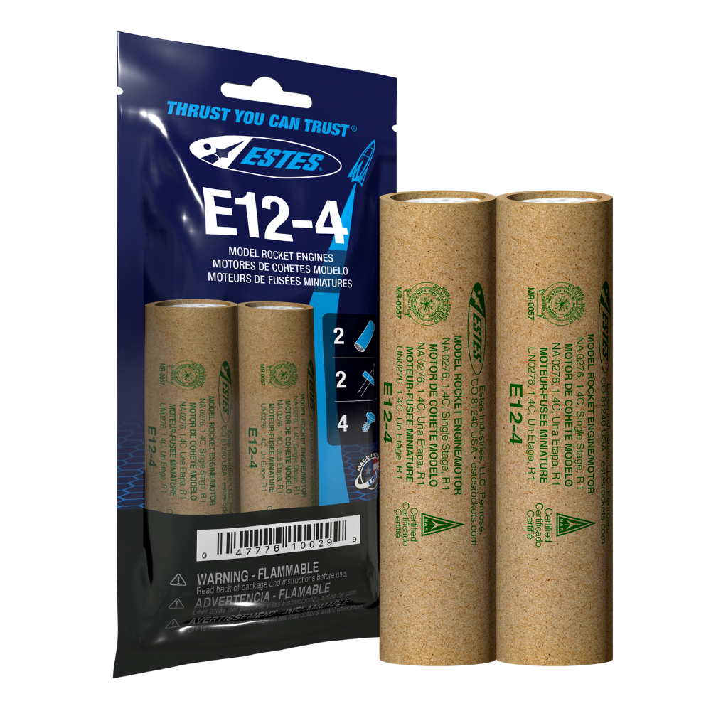 E12-4 Engines - Powerful 24mm Model Rocket Engines | Estes Rockets
