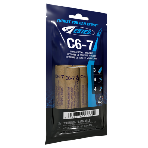 C6-7 Model Rocket Engines | Estes Rockets