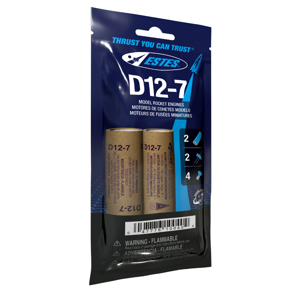 D12-7 Model Rocket Engines | Estes Rockets