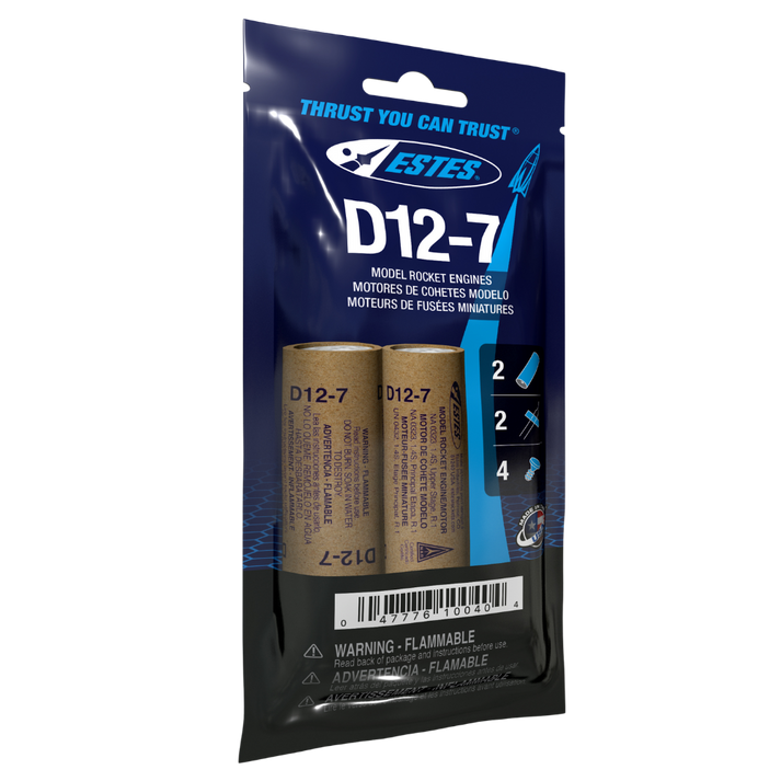 D12-7 Model Rocket Engines | Estes Rockets