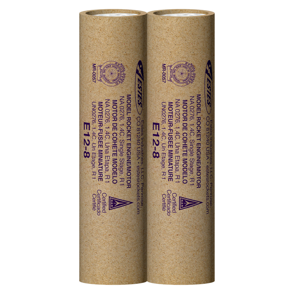 Estes E12-8 Engines - Long Delay Rocket Motors for Upper Stage Flights ...