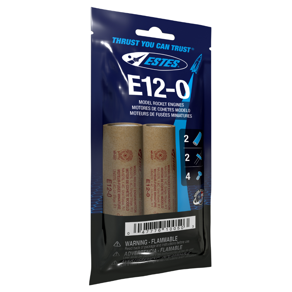 E12-0 Engines - Two-Stage Model Rocket Boosters | Estes Rockets