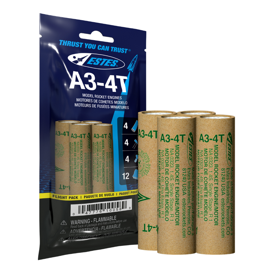 Estes 13mm Mini Rocket Engines - Lightweight Motors for Small Rockets ...