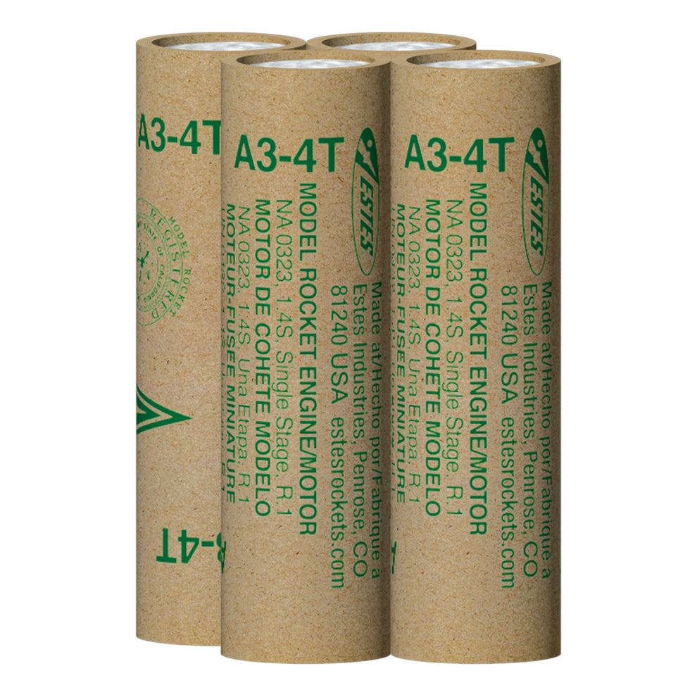 A3-4T 13mm Rocket Engine Flight Pack | Estes Rockets