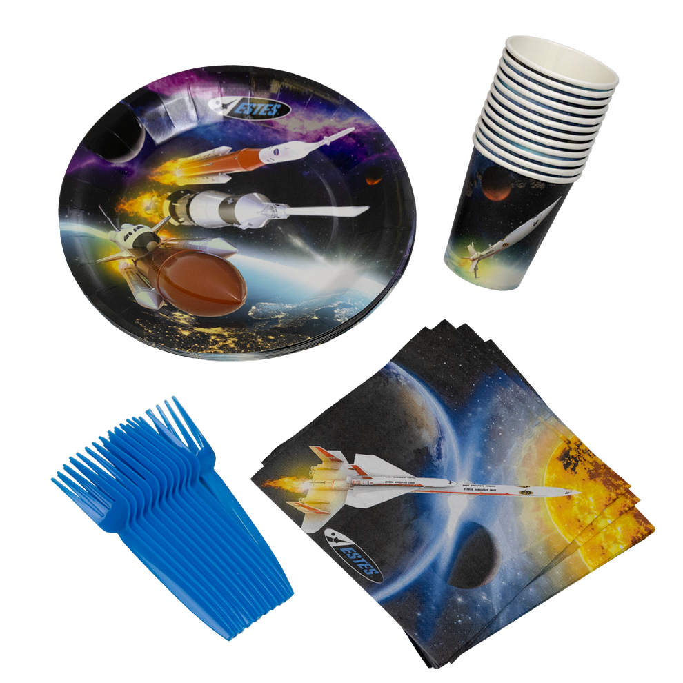 Blast-Off!™ Birthday Party Pack - Rocket Themed Party Supplies | Estes ...