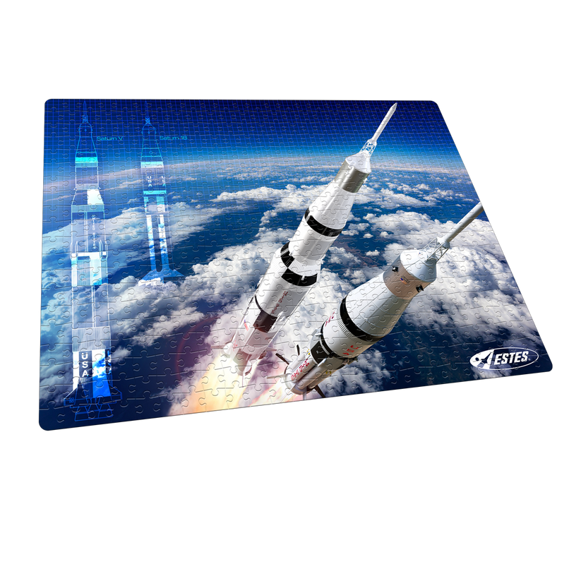 NASA Saturn V & Saturn 1B 500 Piece Puzzle | Estes Rockets