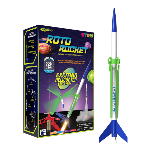 Roto Rocket™ STEM Kit - Helicopter Recovery - Engines Included | Estes ...