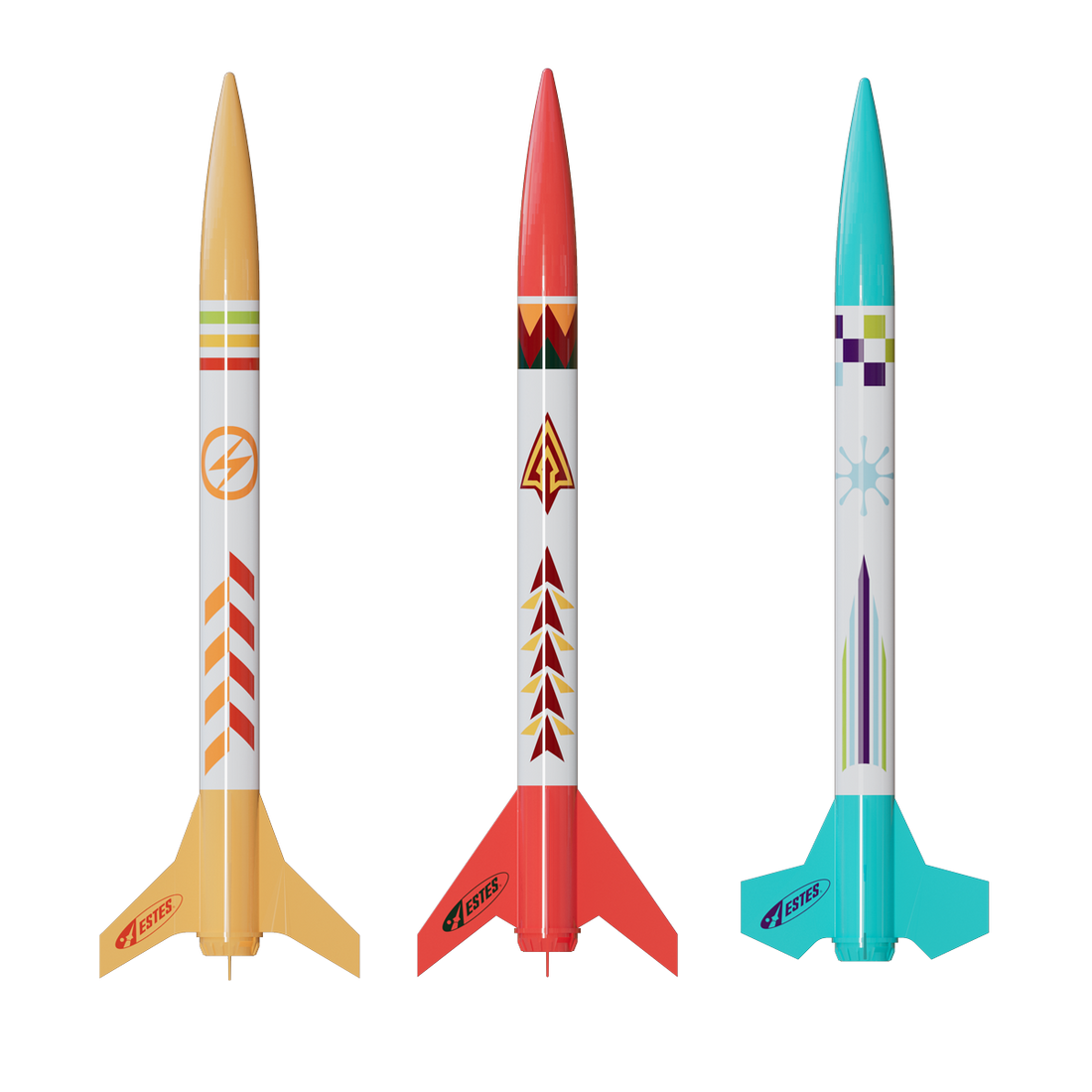 Trailblazer Trio™ - Beginner Rocket Kit with 3 Easy-to-Build Rockets ...