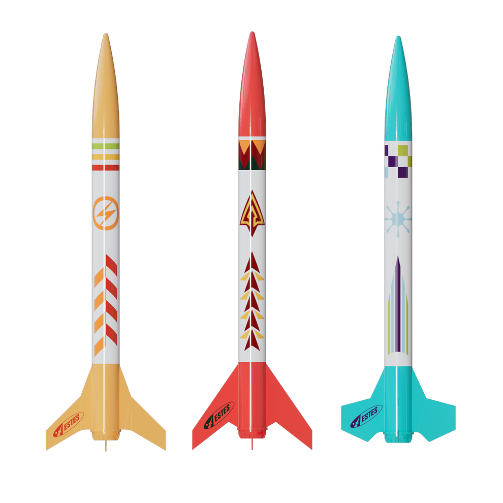 Trailblazer Trio™ - Beginner Rocket Kit with 3 Easy-to-Build Rockets ...