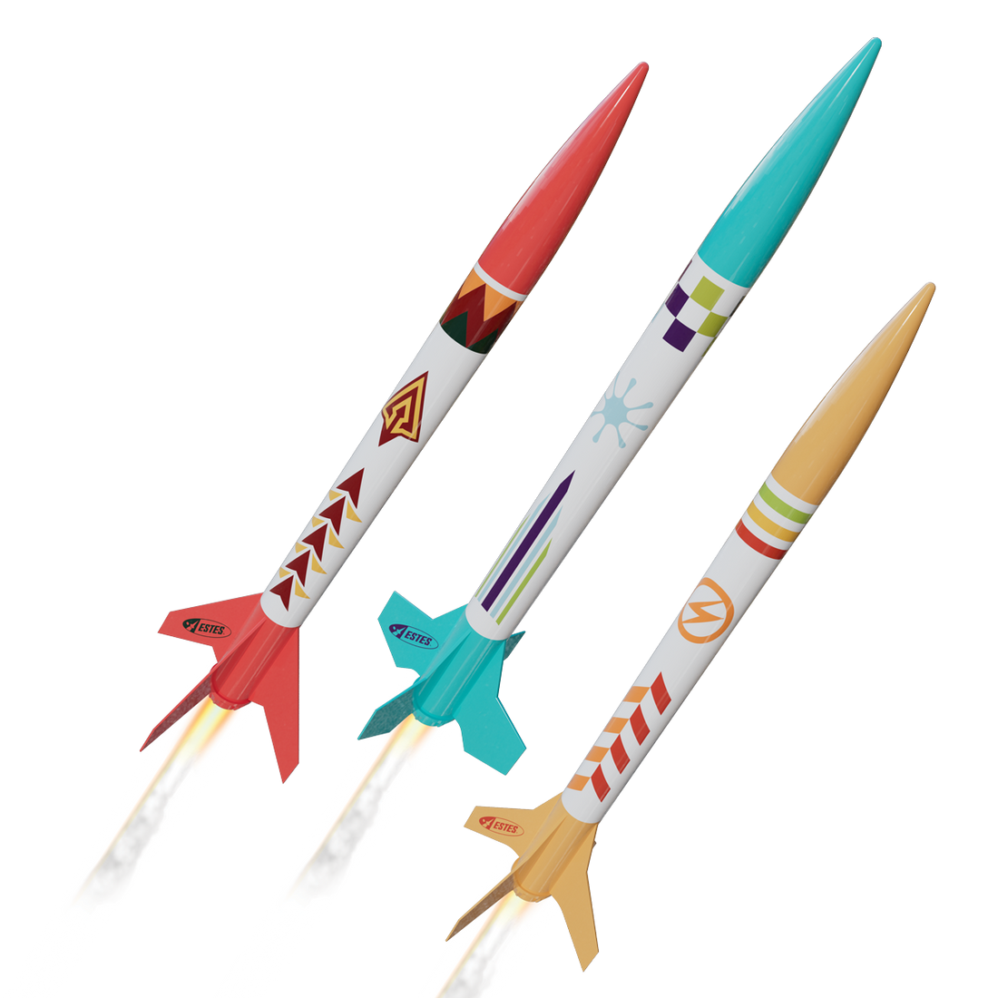 Trailblazer Trio™ - Beginner Rocket Kit with 3 Easy-to-Build Rockets ...