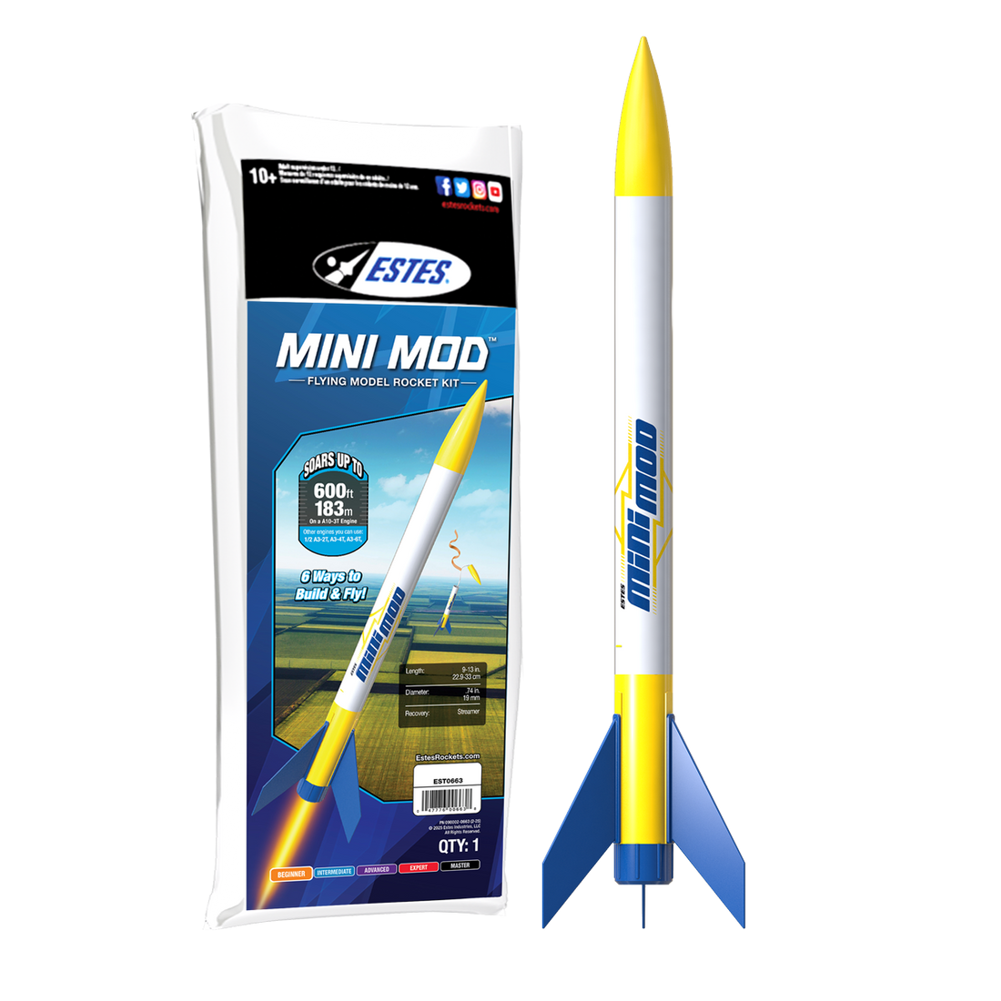Mini Mod™ Model Rocket Kit - 6 Ways to Build and Fly | Estes Rockets