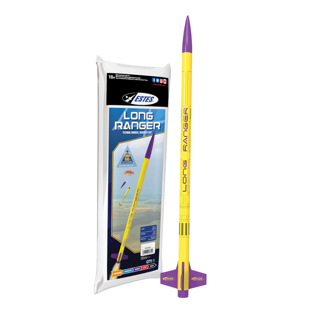 Long Ranger™ Model Rocket Kit - Easy Build, Soars to 1100 Feet | Estes ...