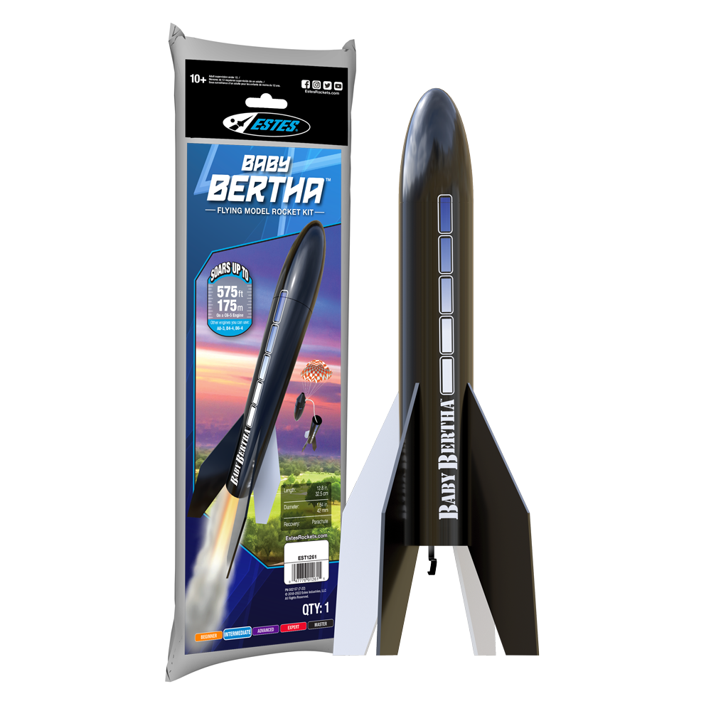 Baby Bertha™ Model Rocket Kit - Half Sized Big Bertha Fun | Estes Rockets
