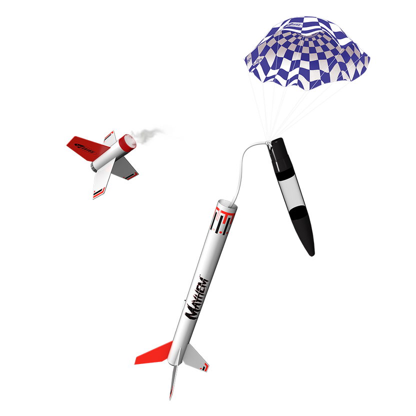 Mayhem™ Model Rocket Kit – Two-Stage Rocket for Advanced Rocketeers ...