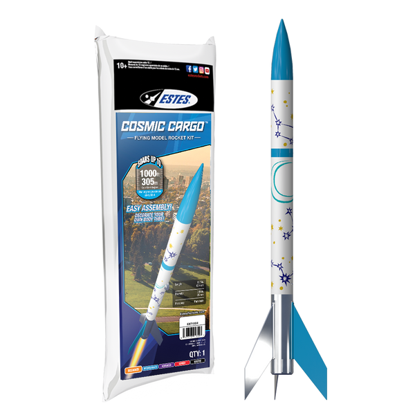 Cosmic Cargo® Flying Model Rocket - Beginner Payload Rocket Kit | Estes ...