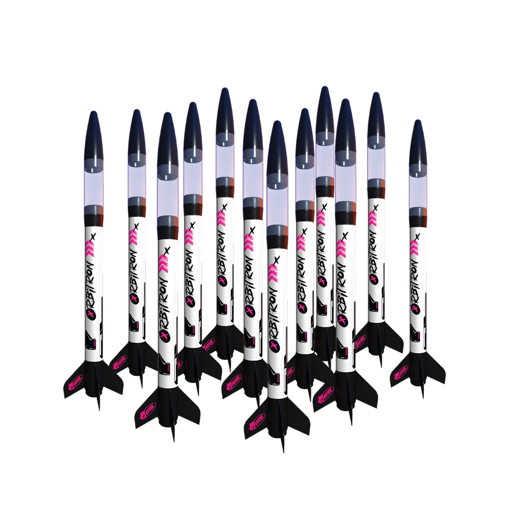 Orbitron™ Bulk Pack - 12 Futuristic Model Rocket Kits for Classrooms ...