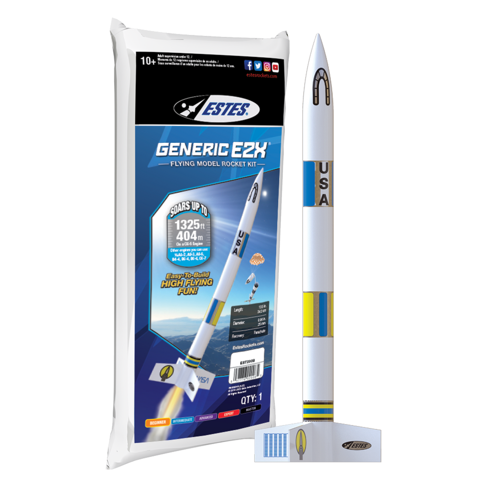 Generic E2X® Model Rocket Kit - Beginner Friendly & Customizable ...