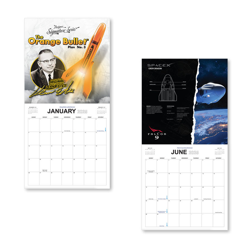 2025 Estes Rockets Calendar - Stunning Rocketry Photography All Year ...