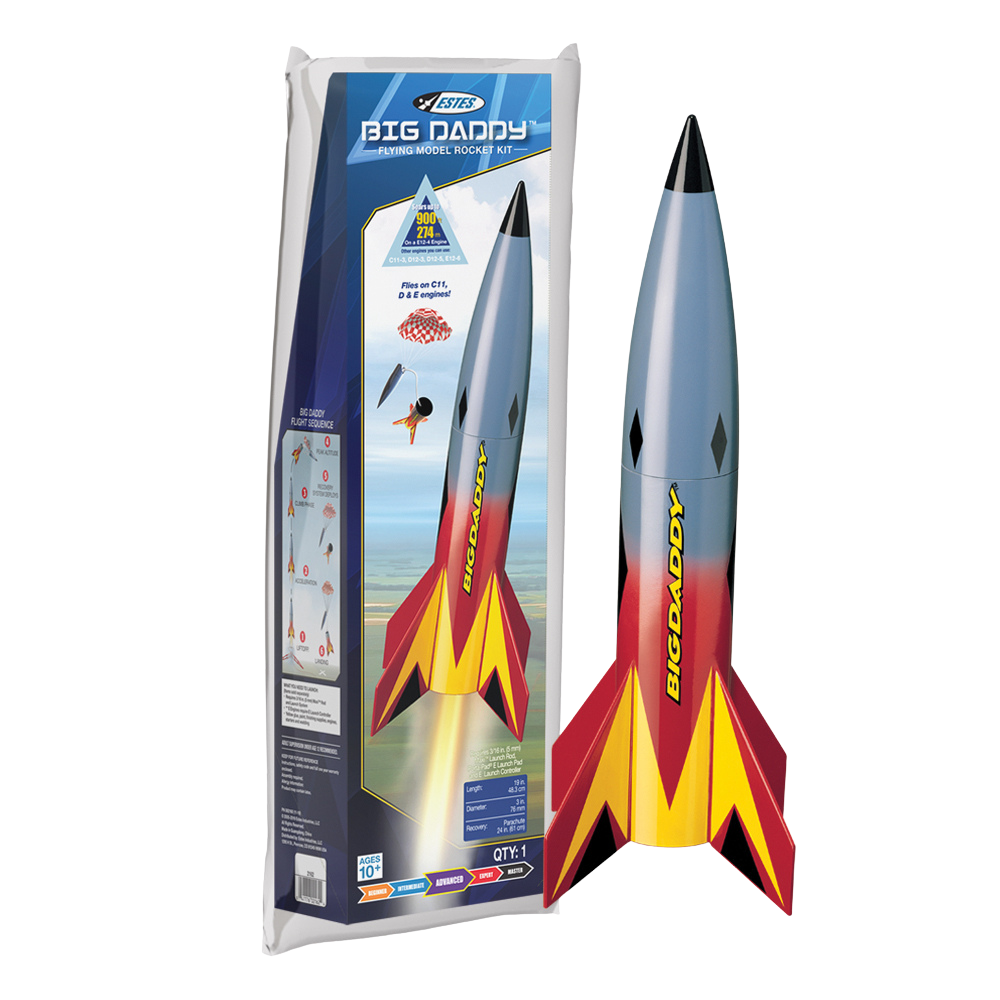 Big Daddy™ Model Rocket Kit - High Power Estes Rocket up to 900 ft ...