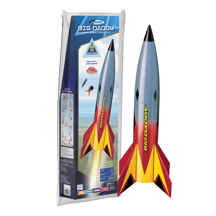 Big Daddy™ Model Rocket Kit - High Power Estes Rocket up to 900 ft ...