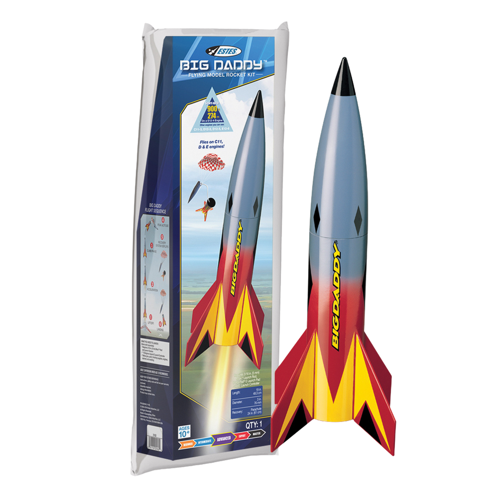 Big Daddy™ Model Rocket Kit - High Power Estes Rocket up to 900 ft ...