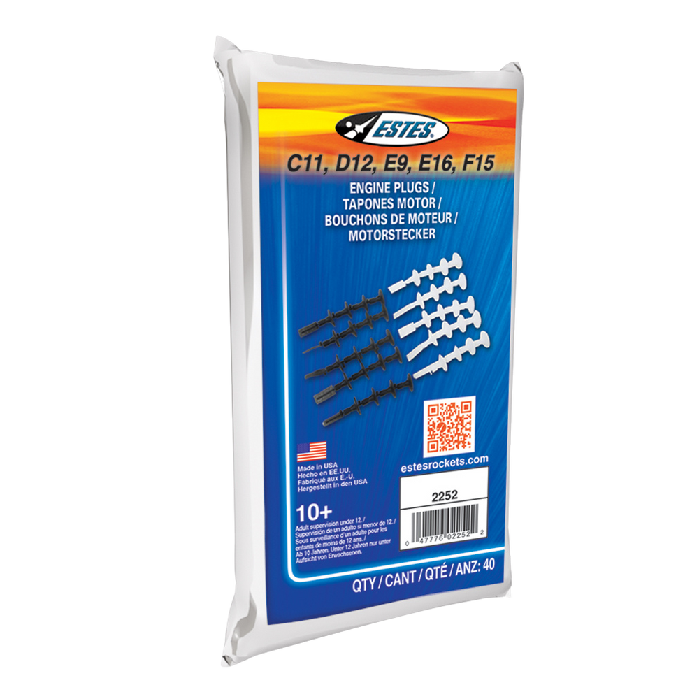 Plugs for Large Engines (40 pack) - Model Rocket Accessories | Estes ...