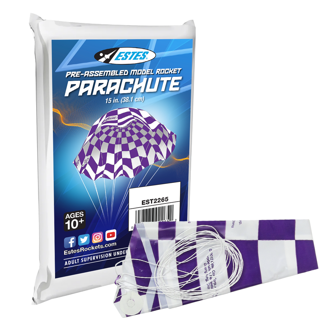 Parachutes & Shock Cords - Model Rocket Recovery Equipment | Estes Rockets
