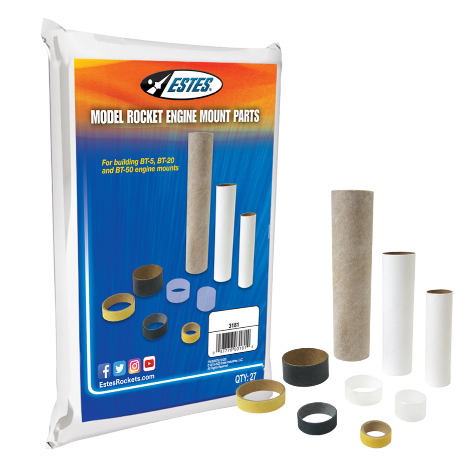 Model Rocket Engine Mounts - 13mm to 29mm Mount Kits | Estes Rockets