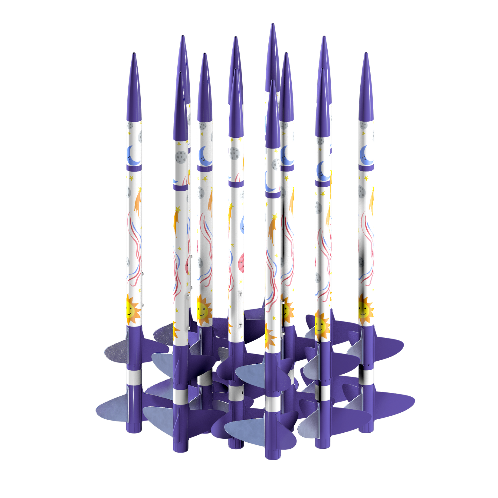 Cosmic Cascade™ Bulk Pack – 12 Rocket Kits for Classrooms & Groups ...