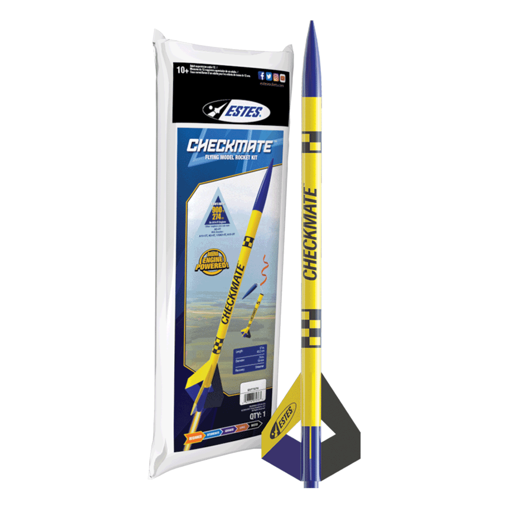Checkmate™ Model Rocket - Advanced 2-Stage Mini Engine Rocket | Estes ...