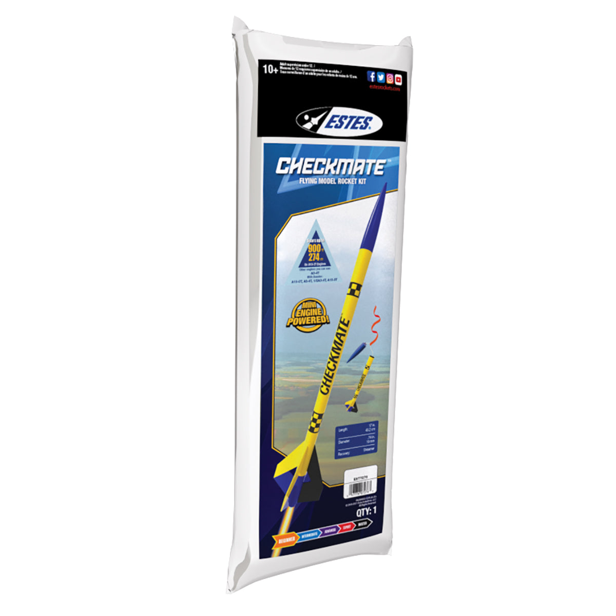 Checkmate™ Model Rocket - Advanced 2-Stage Mini Engine Rocket | Estes ...
