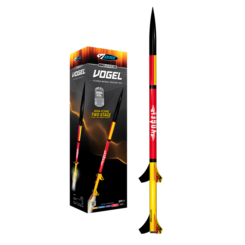 Pro Series II™ Vogel™ Model Rocket - Two-Stage High-Performance Kit ...