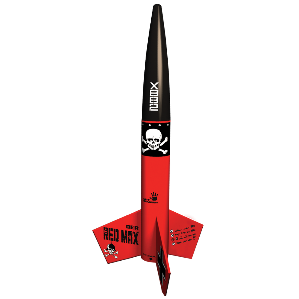 Pro Series II™ Mega Der Red Max™ Model Rocket - 3-Engine Cluster ...