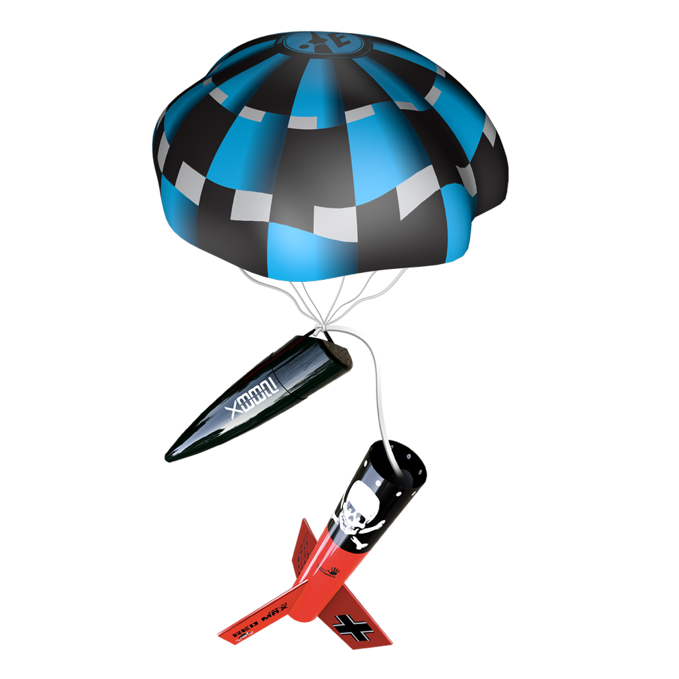 Pro Series II™ Mega Der Red Max™ Model Rocket - 3-Engine Cluster ...