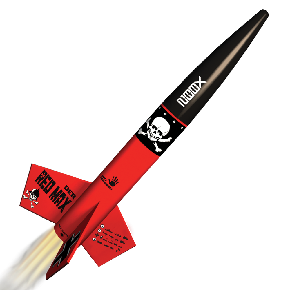 Pro Series II™ Mega Der Red Max™ Model Rocket - 3-Engine Cluster ...