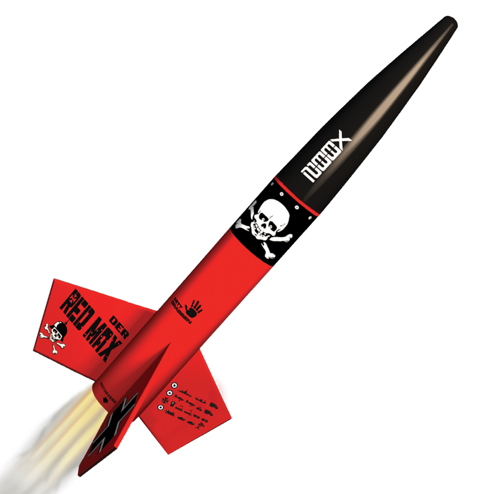 Pro Series II™ Mega Der Red Max™ Model Rocket - 3-Engine Cluster ...
