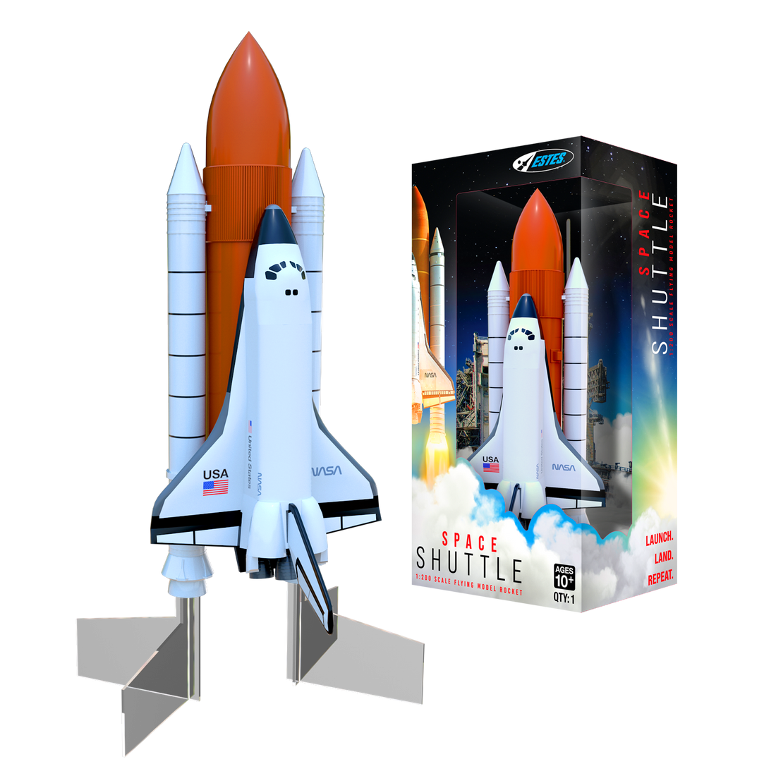 Estes Space Shuttle Model Rocket - 1:200 Scale NASA Orbiter | Estes Rockets
