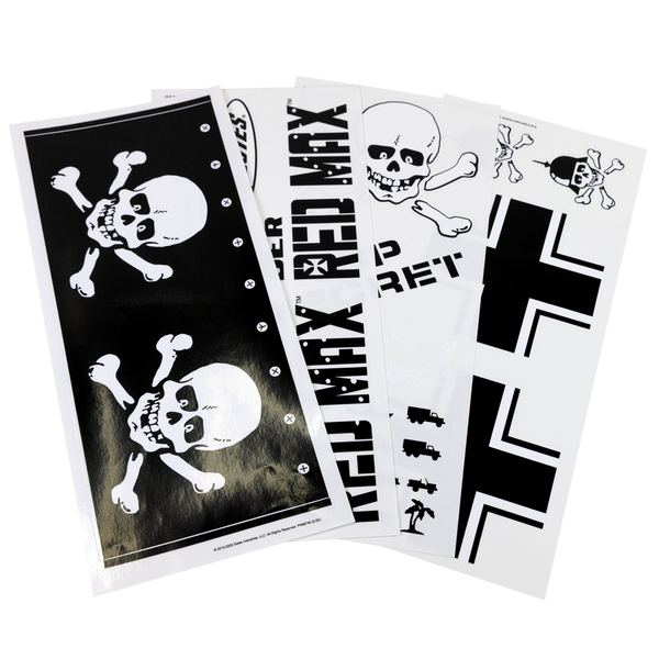 Mega Der Red Max™ UV Vinyl Decal Set | Model Rocket Parts | Estes Rockets