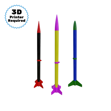 Shop 3D Print Model Rocket Kits | Estes Rockets