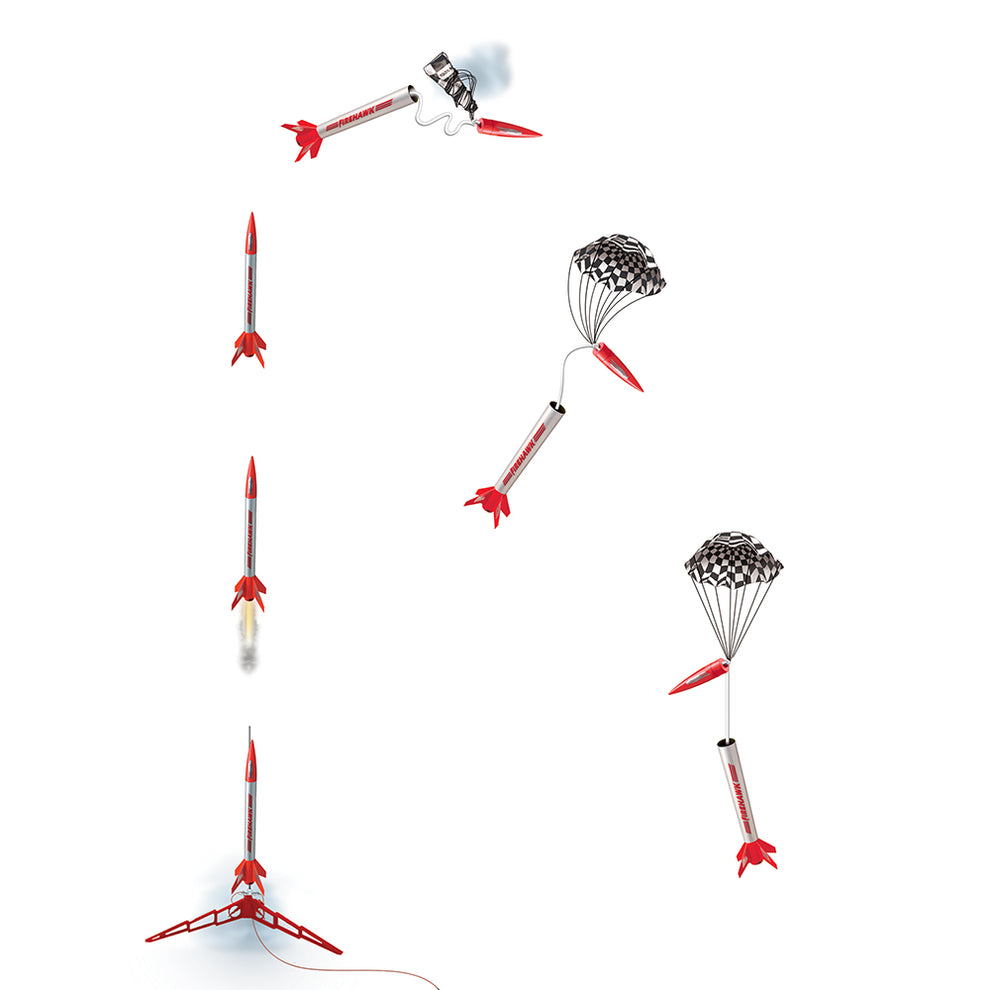 Firehawk™ Model Rocket Kit - Beginner Rocket with 550 ft Flights ...