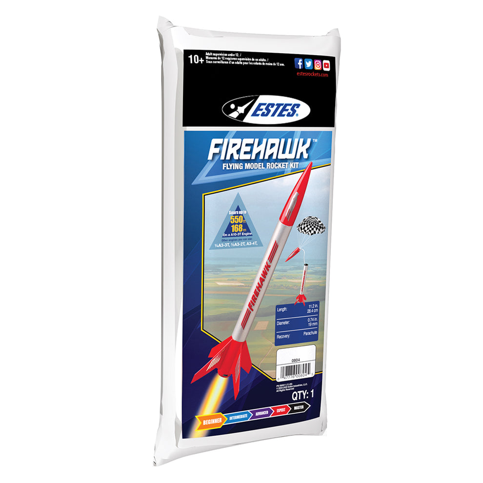 Firehawk™ Model Rocket Kit - Beginner Rocket with 550 ft Flights ...