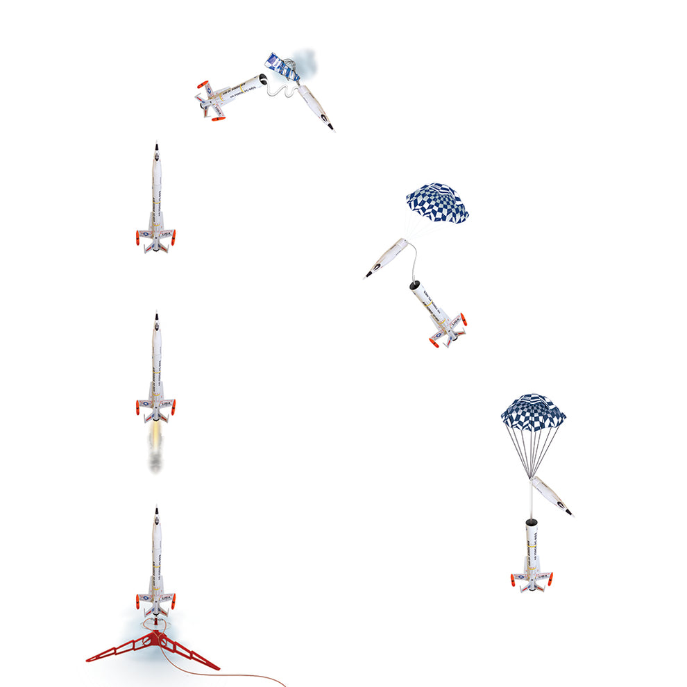 Interceptor™ Model Rocket Kit - Futuristic Sci-Fi Flying Model Rocket ...