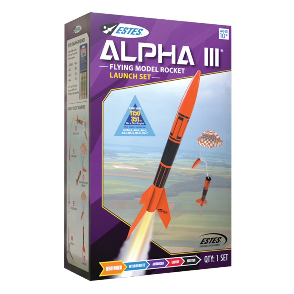Alpha III® Launch Set - Classic Beginner Rocket with Launch System ...